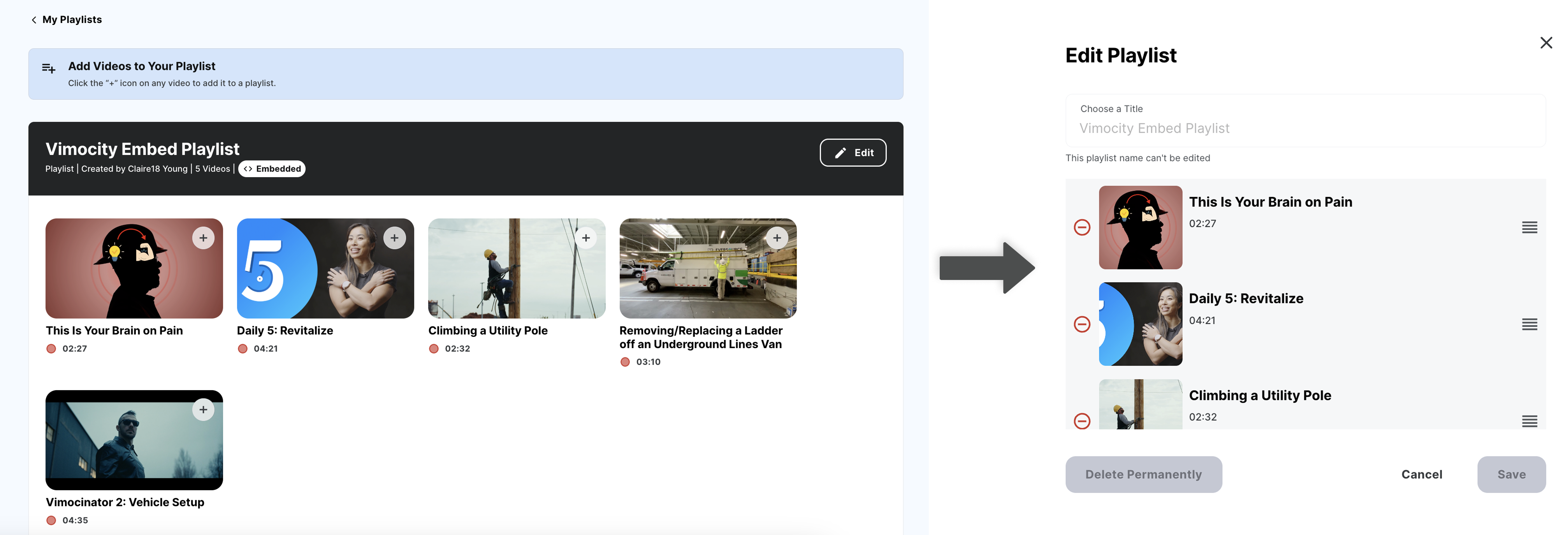 Embed Playlist Guide – Vimocity